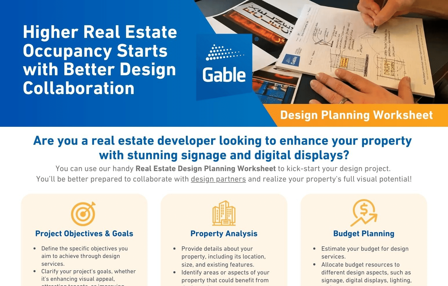Download Design Planning Worksheet: Higher Real Estate Occupancy Starts ...
